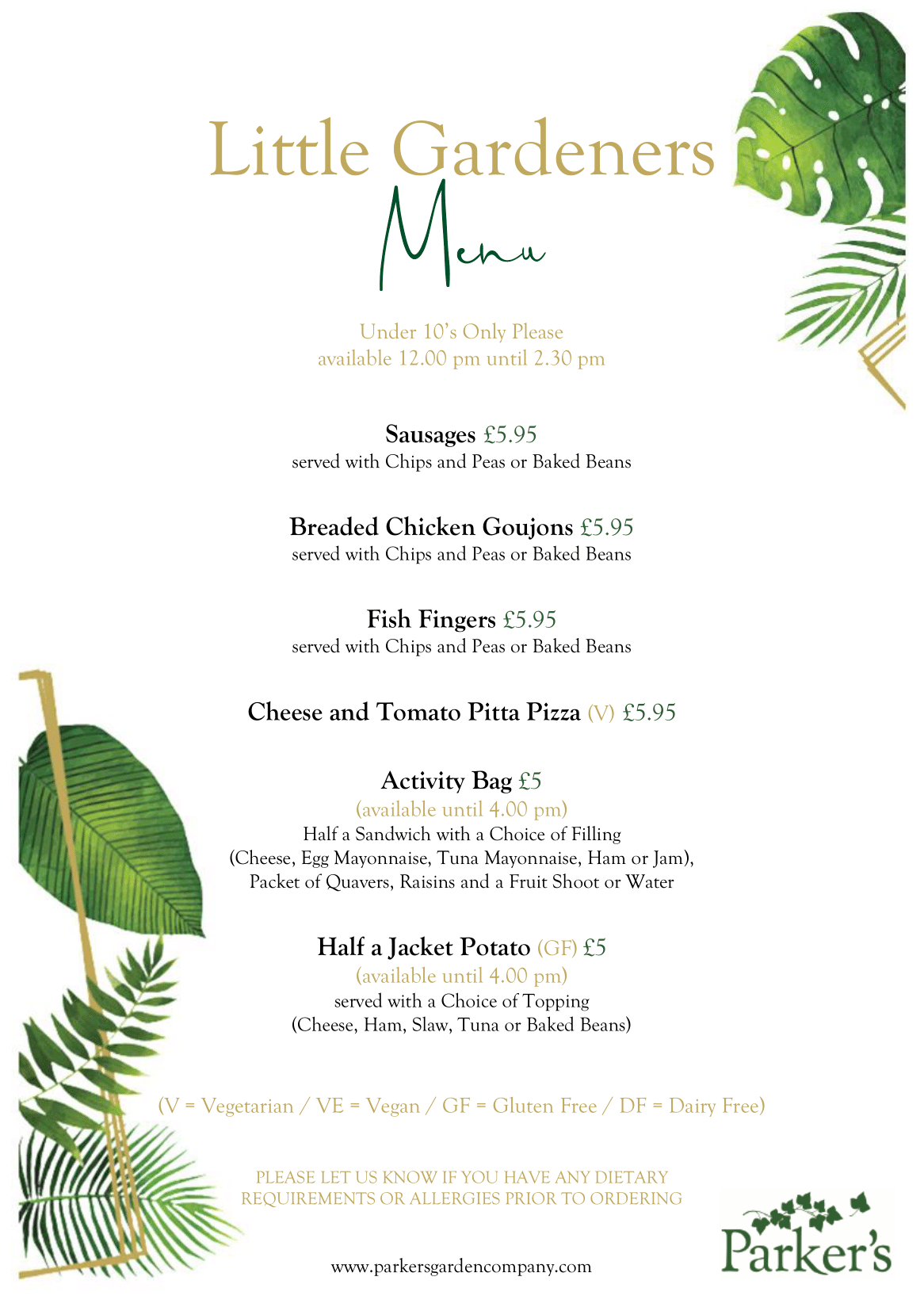 The Restaurant - Parker's Garden Company